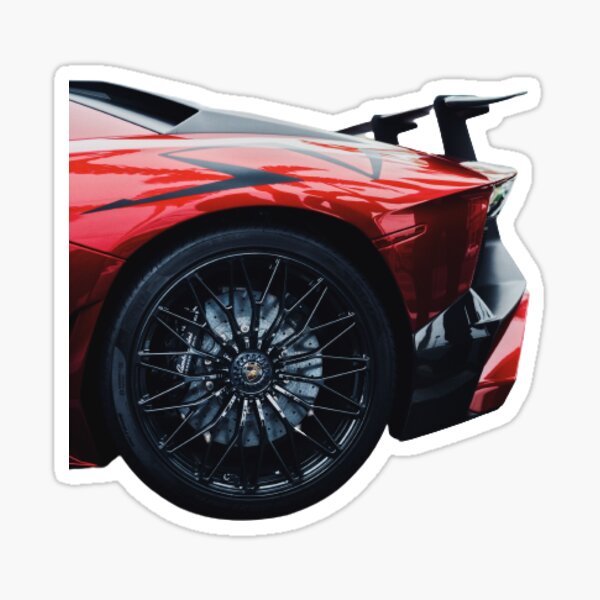 "Red Lambo" Sticker for Sale by StikerStudio | Redbubble