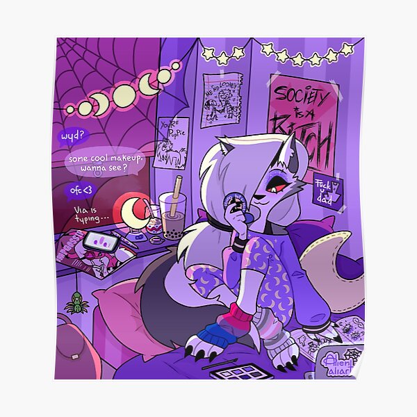 "Loona comfort corner" Poster for Sale by Alienali-Art | Redbubble