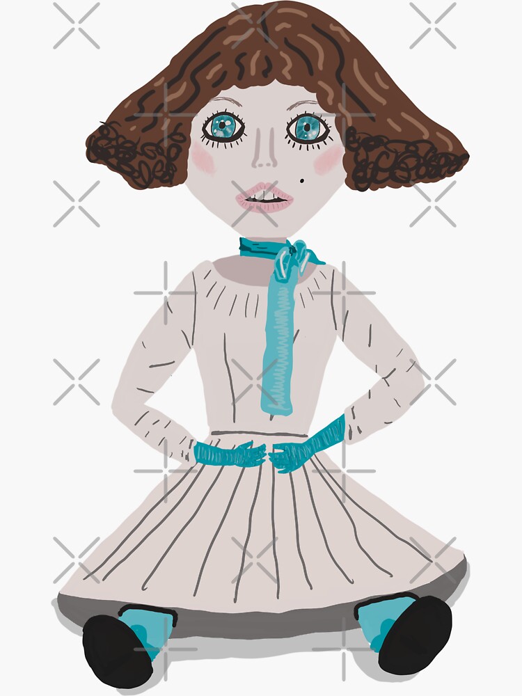 "Allie X Paper Love Doll - Undamaged" Sticker for Sale by TheTrentD ...