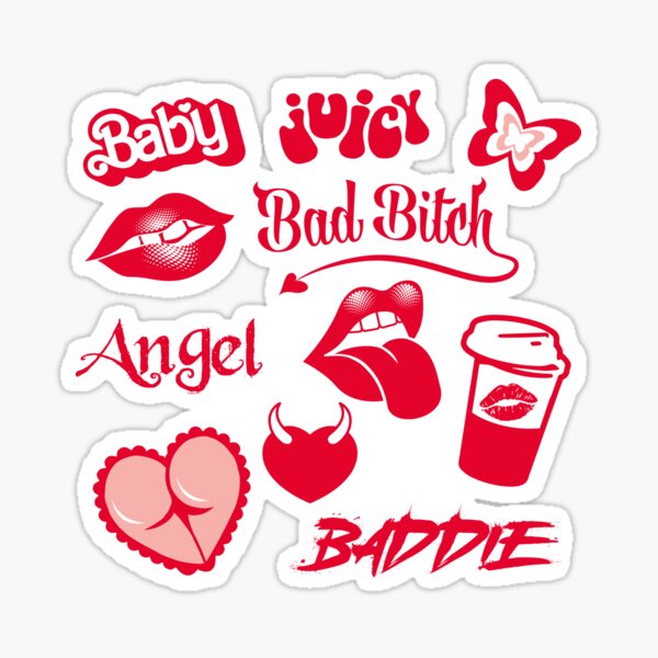 "Bad girl club VARIETY PACK" Sticker for Sale by retrippy | Redbubble
