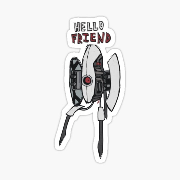 "Portal Turret" Sticker for Sale by cabrazz | Redbubble
