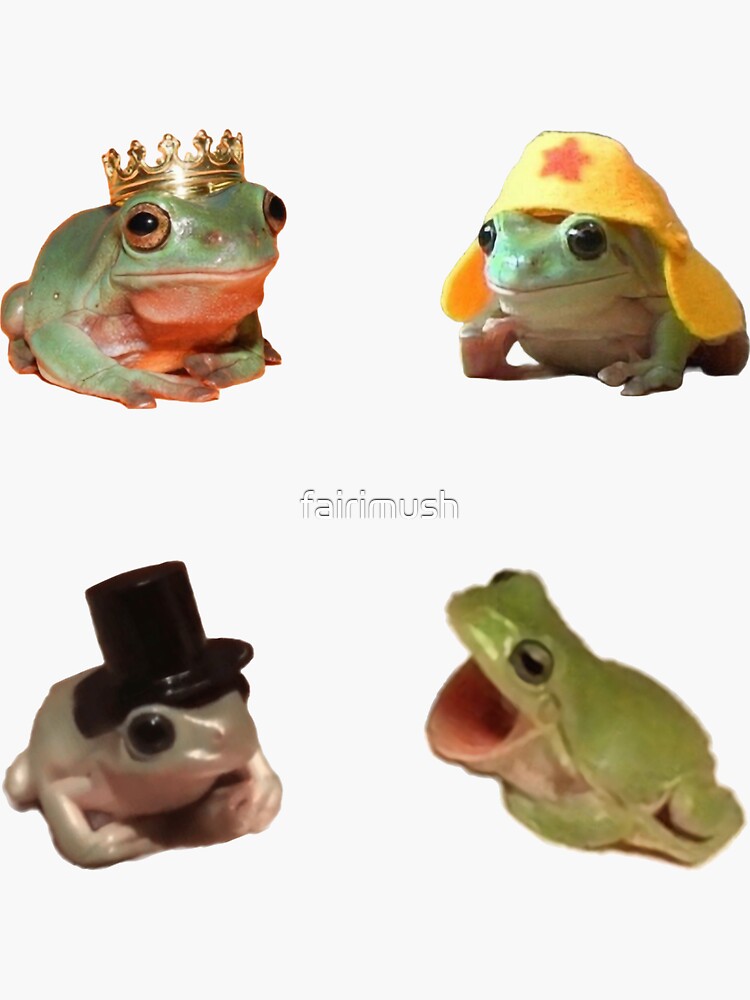 "meme frog cute wholesome sticker pack" Sticker for Sale by fairimush ...