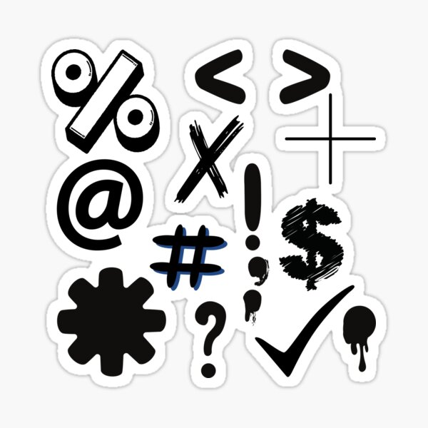 "mathematics symbols" Sticker for Sale by rajnagar1107 | Redbubble