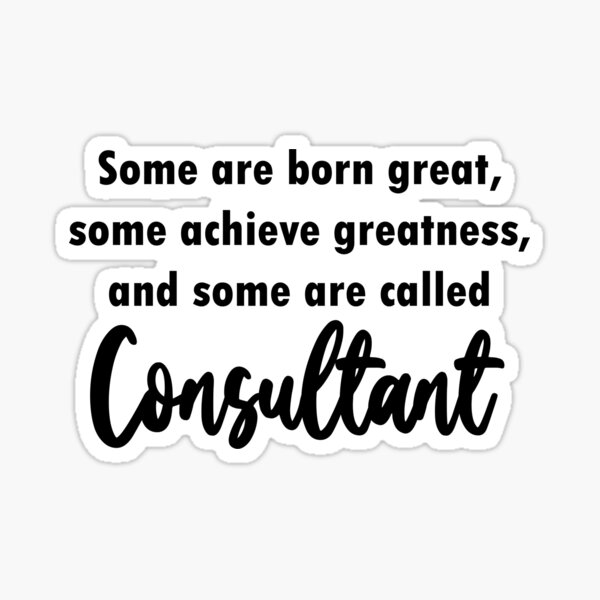 "Consultant Job Design | Robin Egg Blue" Sticker for Sale by ...