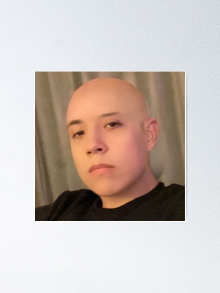 "Bald Quackity selfie" Poster for Sale by sikmnxj | Redbubble