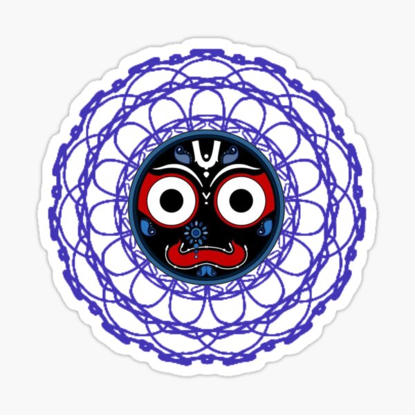 "Jagannath jai Jagannath lord Jagannath " Sticker for Sale by Krishnavi ...