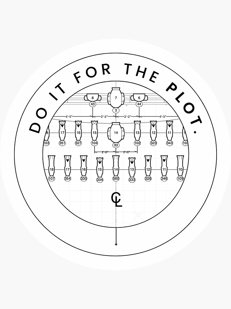 "Do It For The Plot." Sticker for Sale by emmagp21 | Redbubble