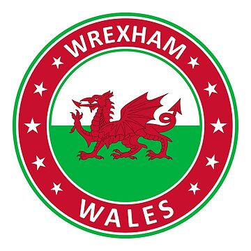 "Wrexham, Wales" Sticker for Sale by Alma-Studio | Redbubble