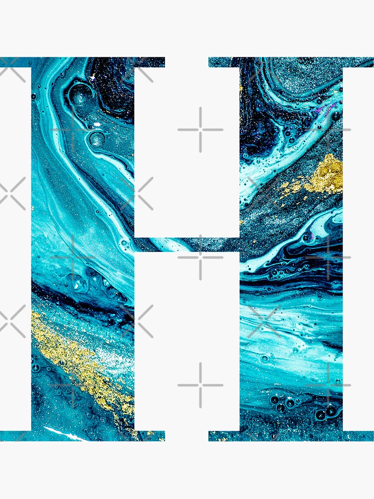 "The Letter H Marble Font" Sticker for Sale by smiledeer78 | Redbubble