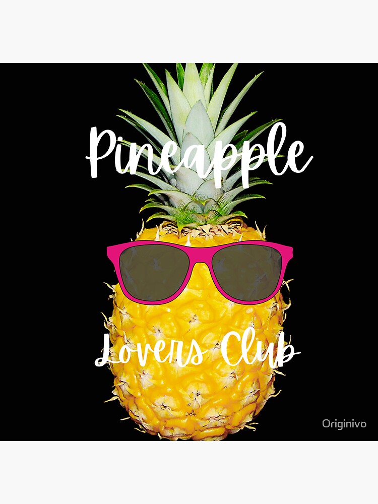 "Pineapple Lovers Club" Sticker for Sale by Originivo | Redbubble