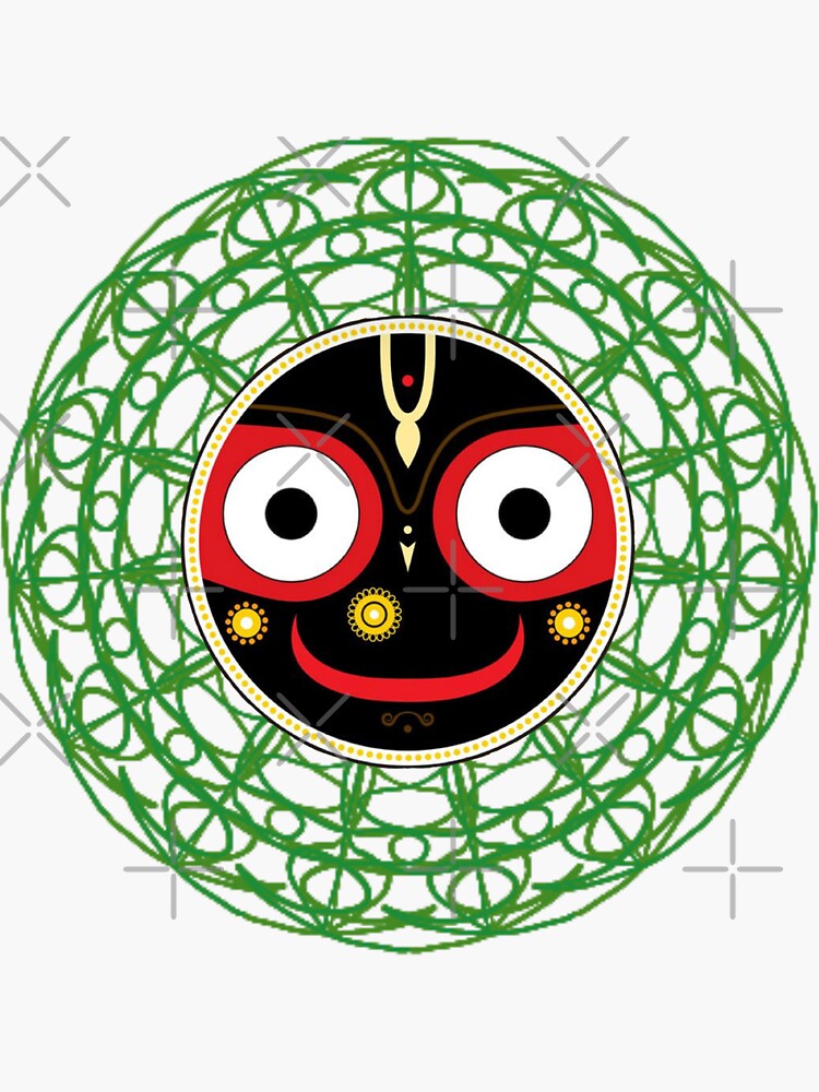 "Jagannath jai Jagannath lord Jagannath " Sticker for Sale by Krishnavi ...