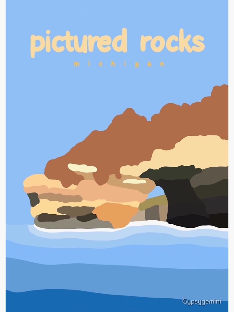 "Pictured Rocks" Sticker for Sale by Gypsygemini | Redbubble