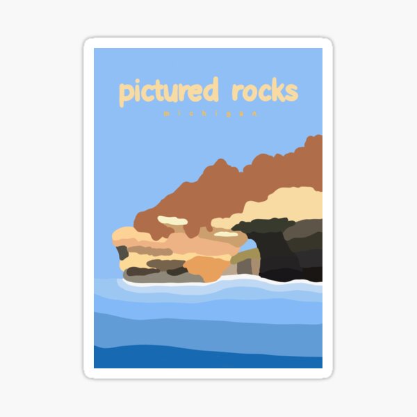 "Pictured Rocks" Sticker for Sale by Gypsygemini | Redbubble
