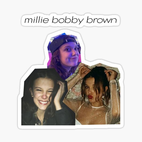 "Millie Bobby Brown" Sticker for Sale by dovetastic123 | Redbubble