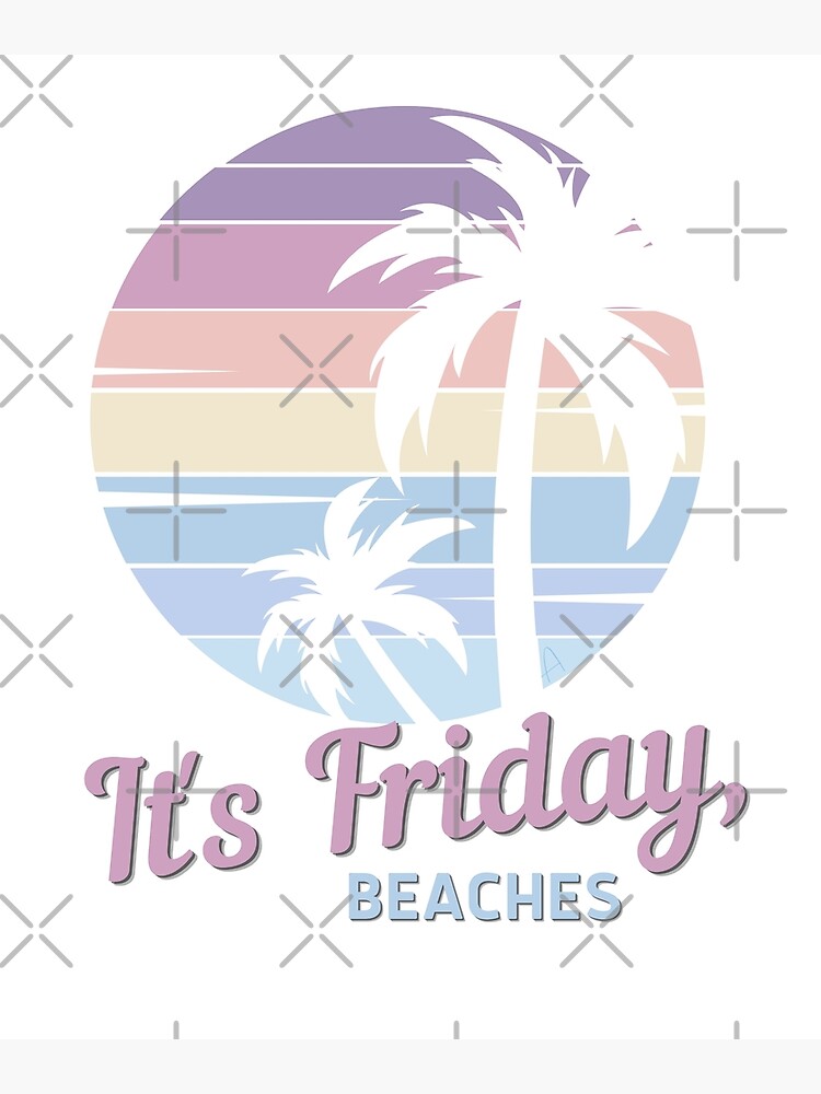 "It's Friday Beaches- Vintage Tropical Sunset, Beach Love The Summer ...
