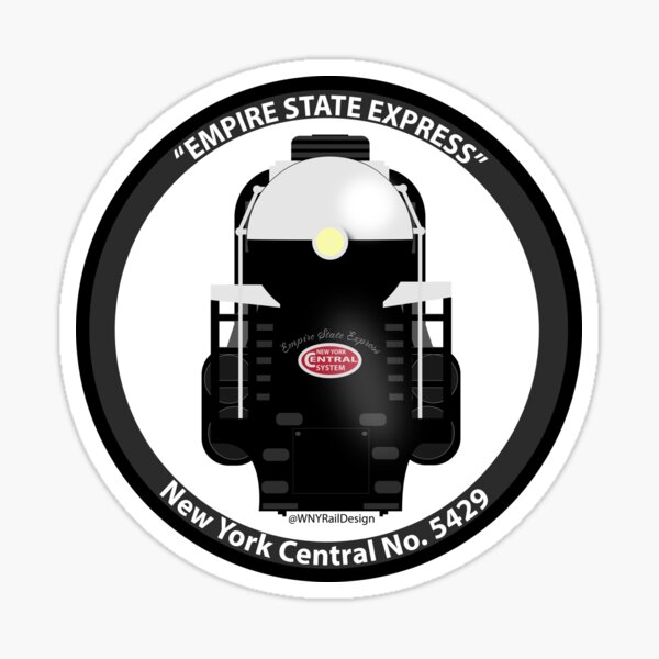 "New York Central "Empire State Express" Circle Design" Sticker for ...