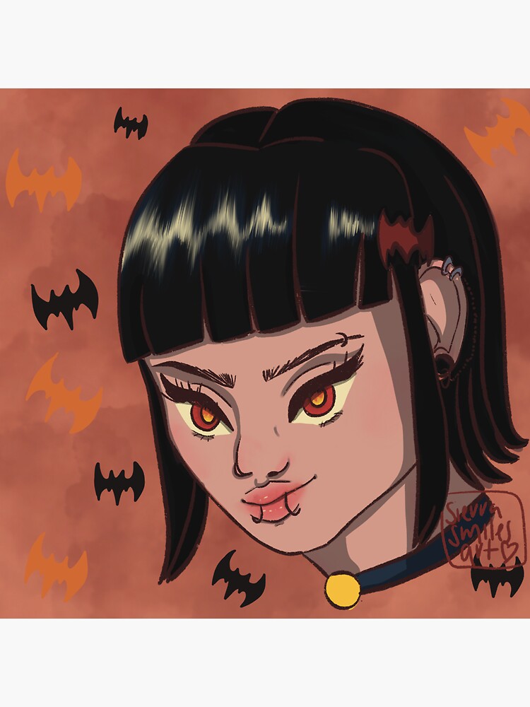 "Hellbat" Sticker for Sale by SierraSmilesArt | Redbubble