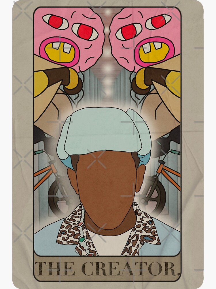 "Tyler the Creator Tarot Card" Sticker for Sale by makbloom | Redbubble