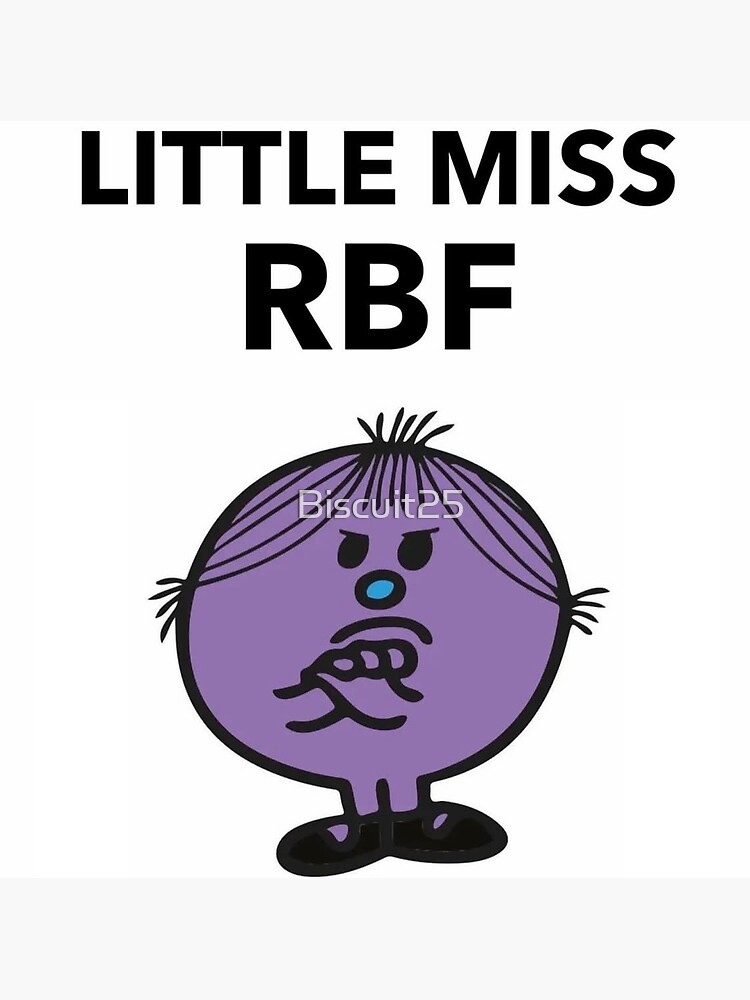 "Little Miss RBF" Sticker for Sale by Biscuit25 | Redbubble