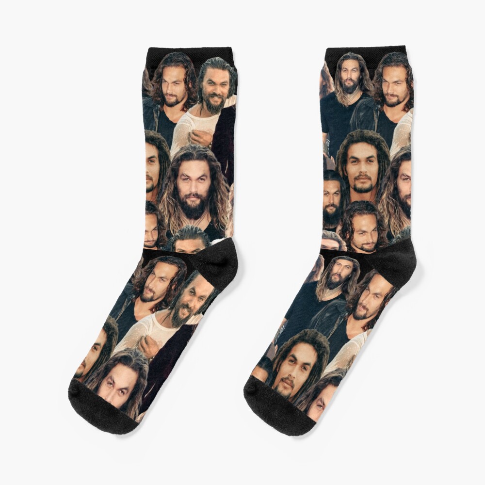 "Jason Momoa, ORIGNAL Willow Days, Jason Momoa Collage" Socks for Sale ...