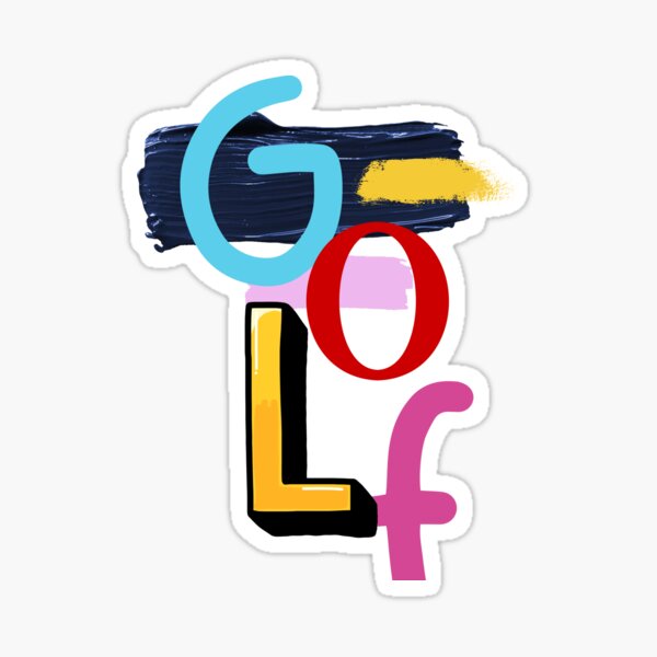 "Golf And nothing else." Sticker for Sale by MilaDeyART | Redbubble