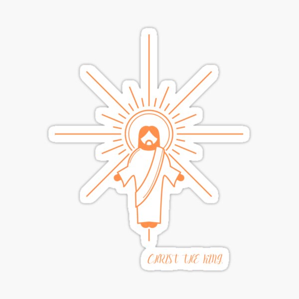 "JESUS CHRIST " Sticker for Sale by Carolp05 | Redbubble