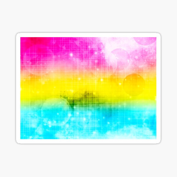 "Subtle Pan Pride Design" Sticker for Sale by ColorMeAce | Redbubble