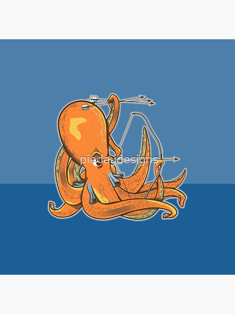 "Octopus Archery" Poster for Sale by piedaydesigns | Redbubble