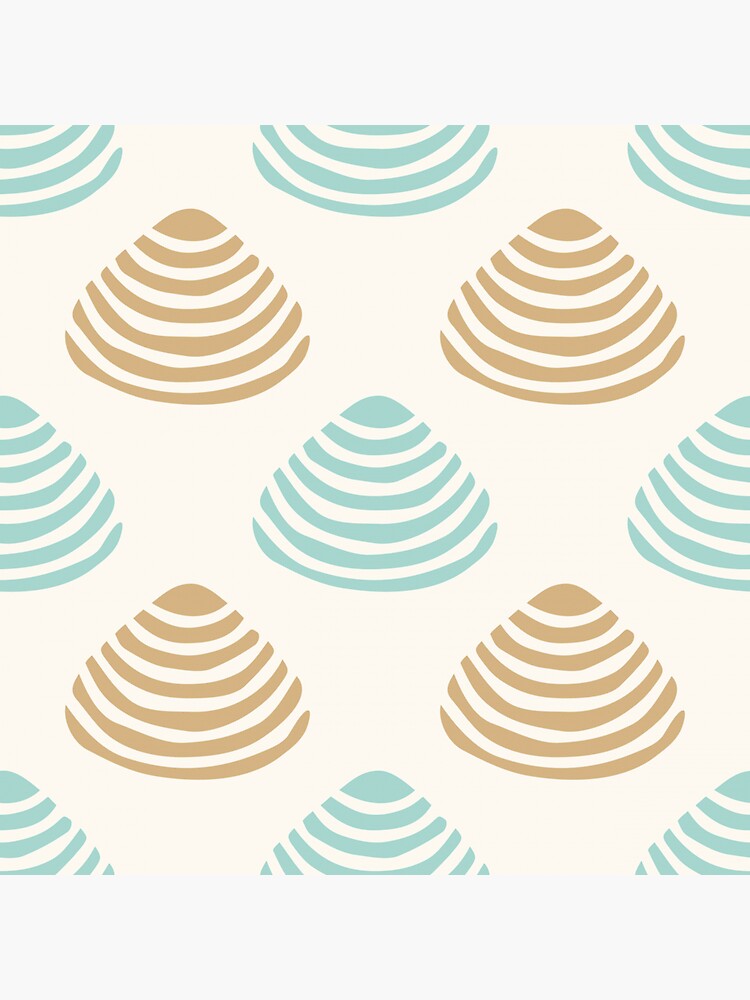 "Dual-tone Seashell Clam" Sticker for Sale by Crixium | Redbubble