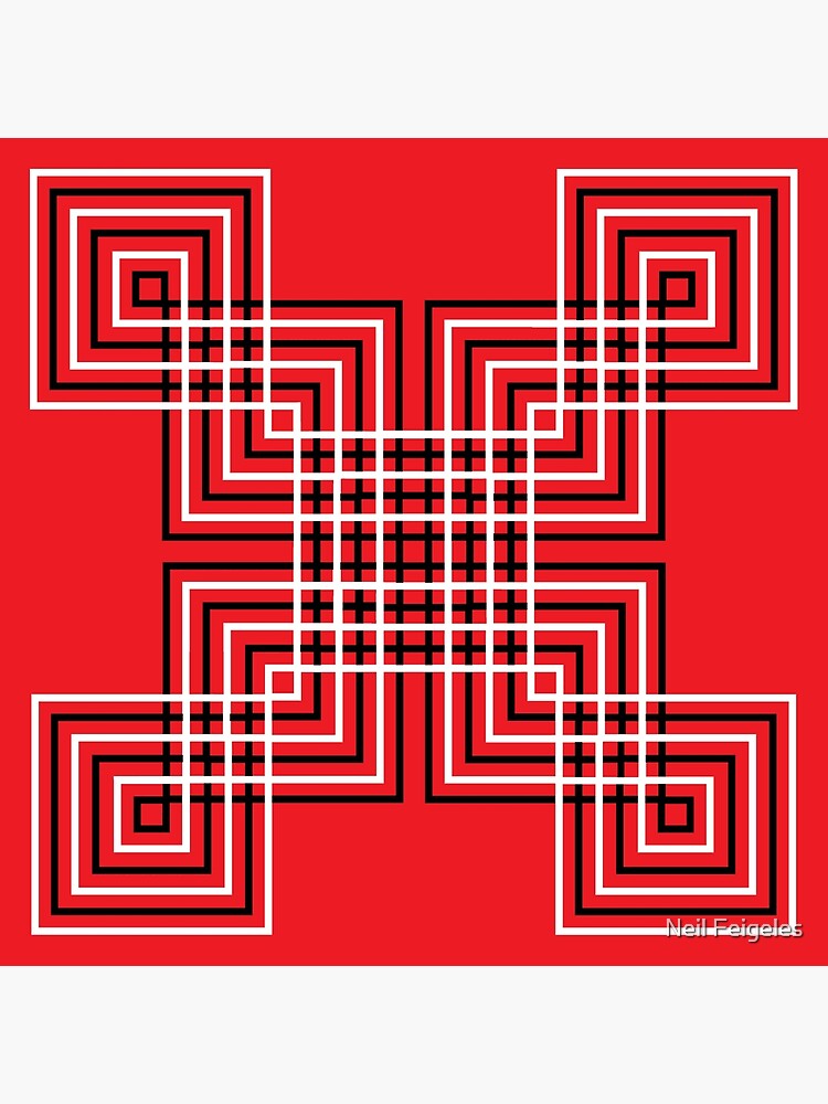 "Interlocking Shapes no. 4" Poster for Sale by NeilFeigeles | Redbubble