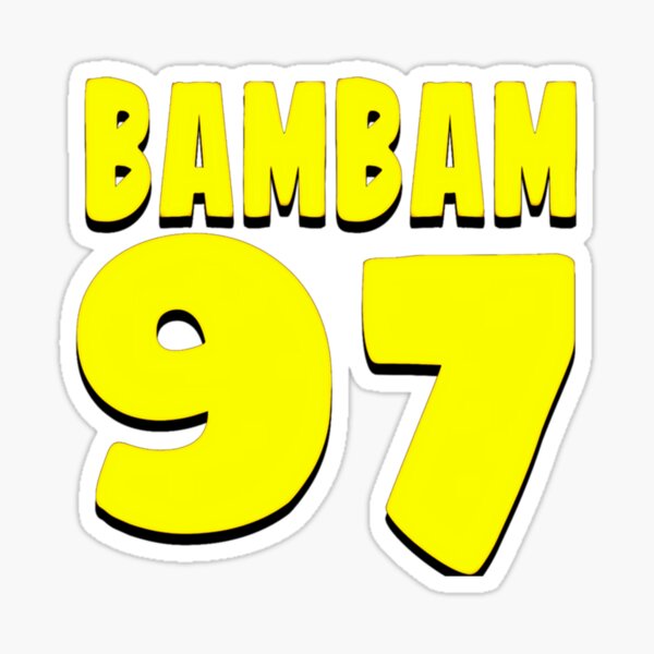 "BAM BAM " Sticker for Sale by CottonFlagshop | Redbubble