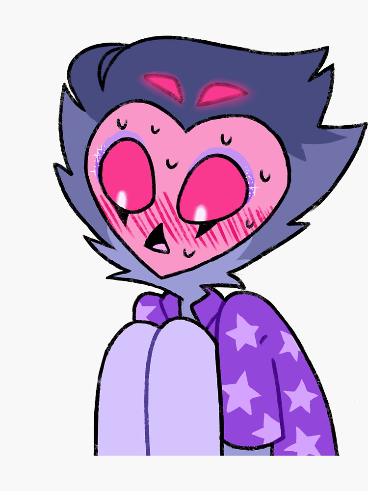 "Flustered Stolas" Sticker for Sale by Alienali-Art | Redbubble