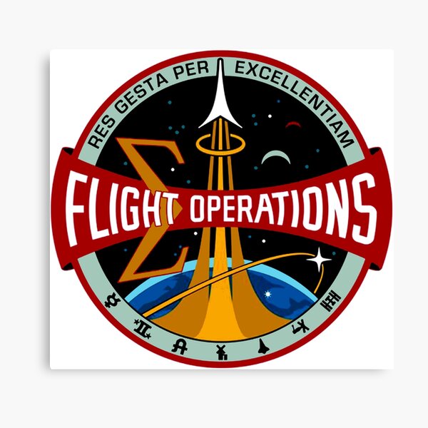 "NASA Flight Operations Directorate Logo" Canvas Print for Sale by ...