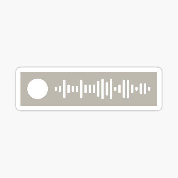 "August Spotify Code - Taylor Swift Folklore" Sticker for Sale by ...