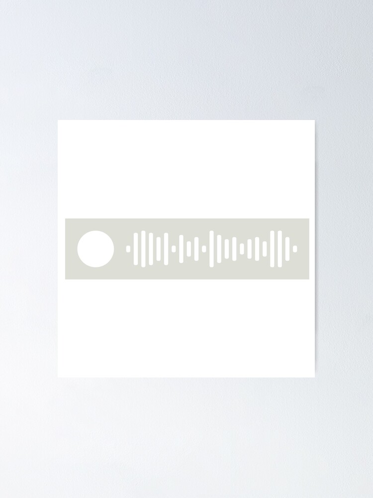 "Invisible String Spotify Code - Taylor Swift Folklore" Poster for Sale ...