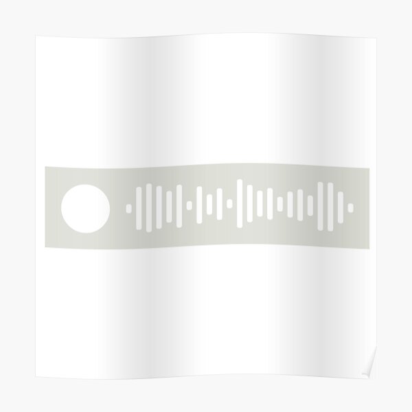 "Invisible String Spotify Code - Taylor Swift Folklore" Poster for Sale ...