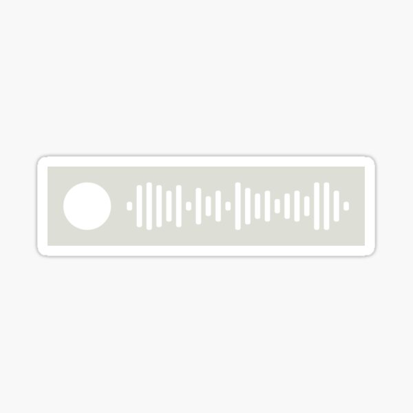 "Invisible String Spotify Code - Taylor Swift Folklore" Sticker for ...