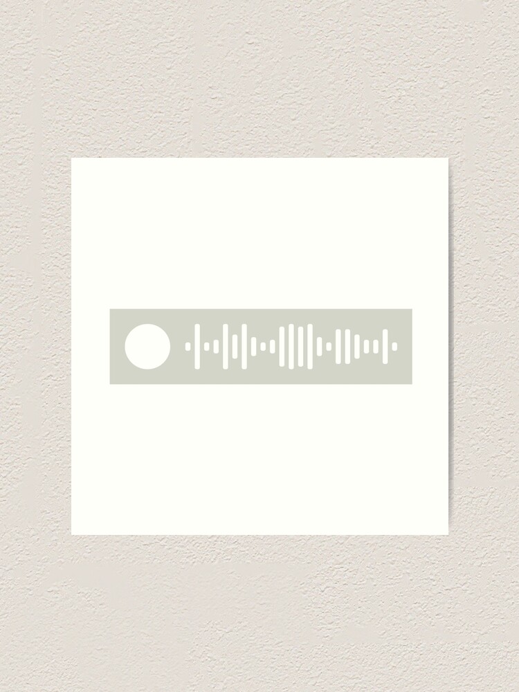 "The 1 Spotify Code - Taylor Swift Folklore" Art Print for Sale by ...