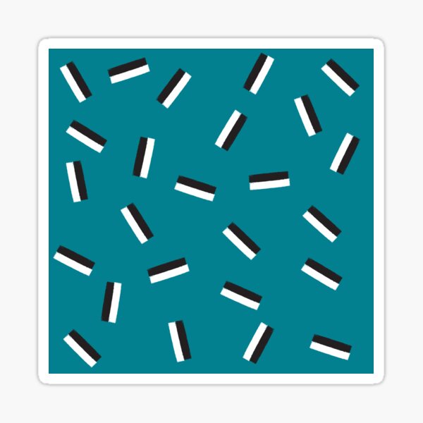 "Dark Cyan Chalk Lines | Beautiful Interior Design" Sticker for Sale by ...