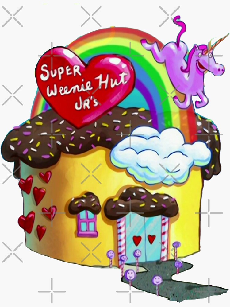 "Super Weenie Hut Juniors Jr's Spongebob" Sticker for Sale by take8 ...