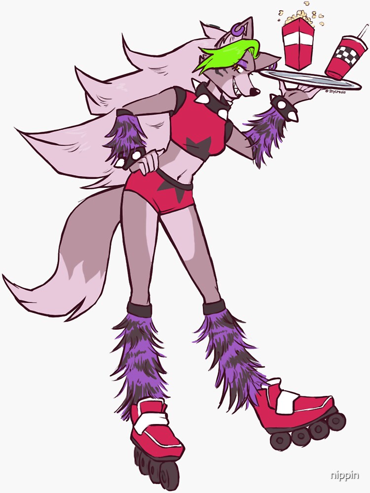 "Roxy Roller Diner FNAF" Sticker for Sale by nippin | Redbubble