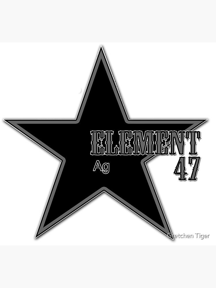 "Element 47 - Silberner Stern" Fotodruck von geegeetee11 | Redbubble