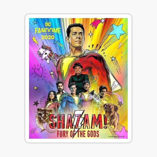 "Shazam! Fury of the Gods (2022) Poster" Sticker for Sale by ...