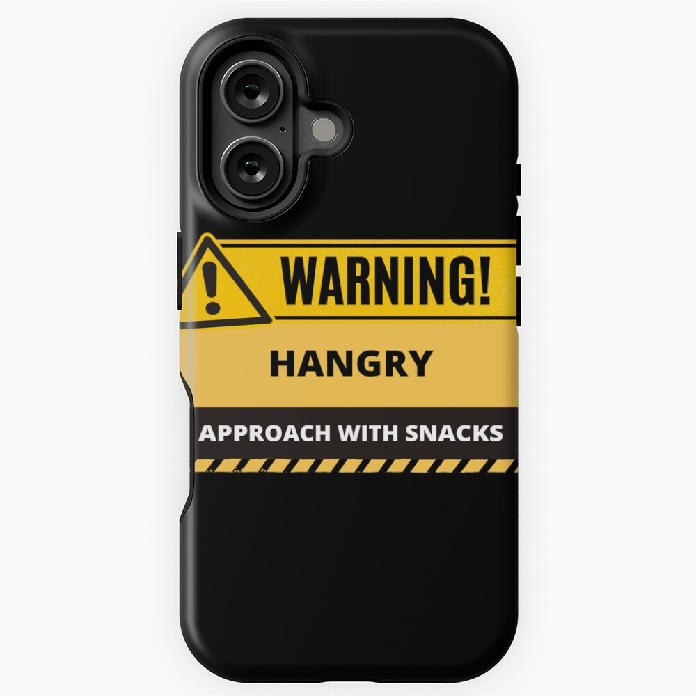 "Human Warning Label Hangry" Poster for Sale by mschubbybunny | Redbubble