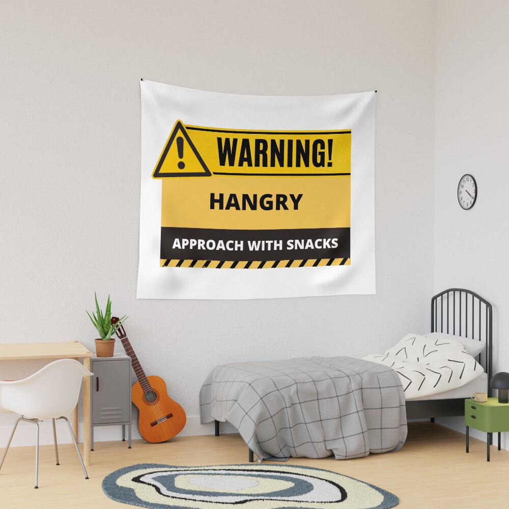 "Human Warning Label Hangry" Poster for Sale by mschubbybunny | Redbubble