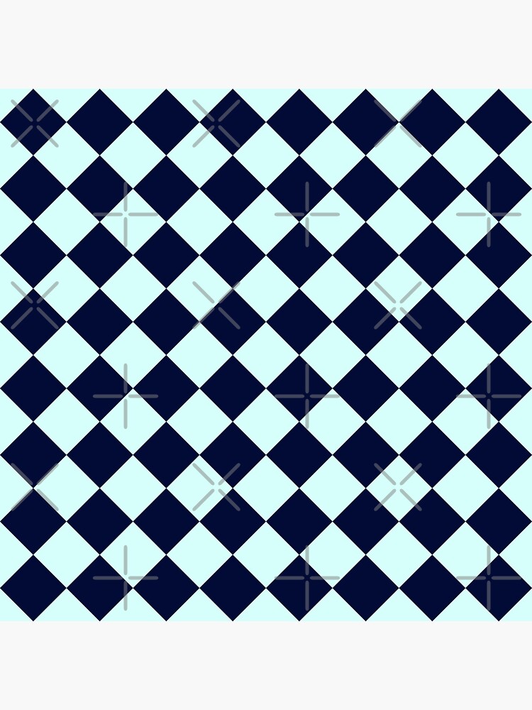 "Cute Winter Seamless Pattern Black Diamond Shape Light Dark Blue ...