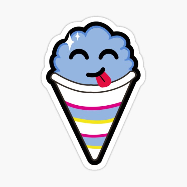 "Kawaii Snow Cone" Sticker for Sale by azvinylworks | Redbubble