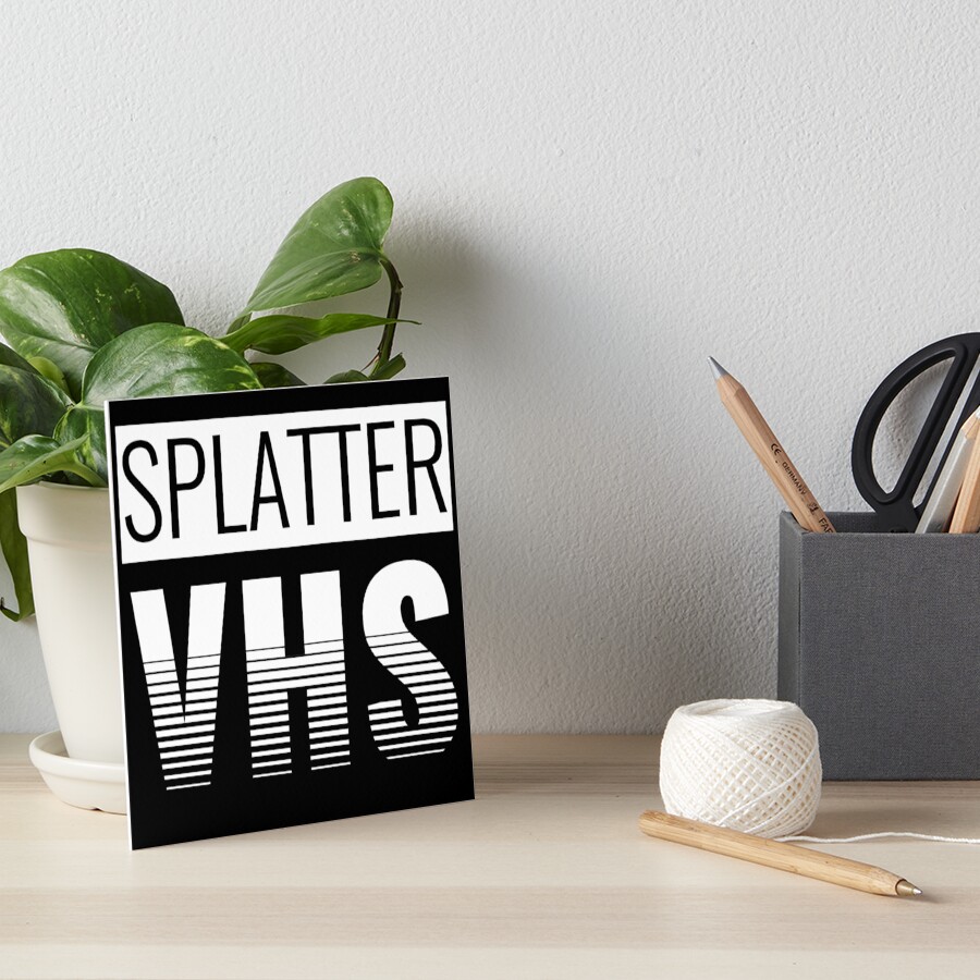 "Splatter VHS Logo" Art Board Print for Sale by SplatterVHS | Redbubble