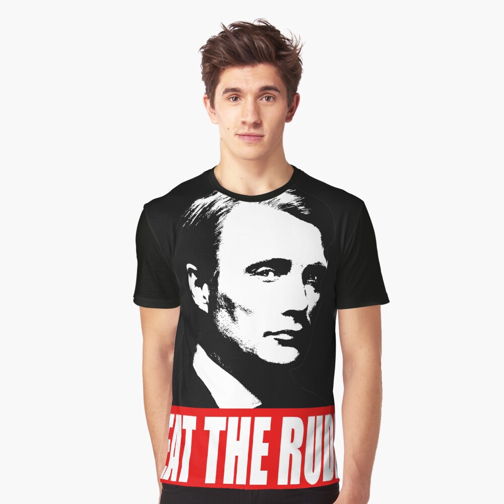 "EAT THE RUDE - Hannibal [Dark Background]" Sticker for Sale by ...