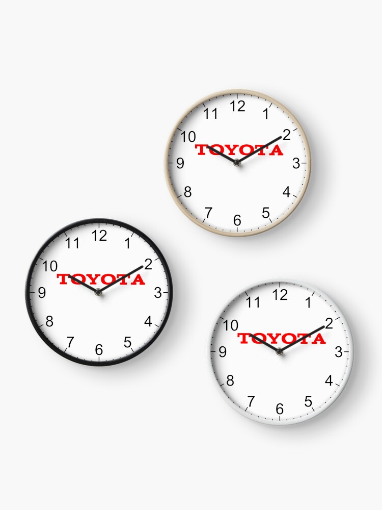 "Toyota" Clock by Création Québec | Redbubble